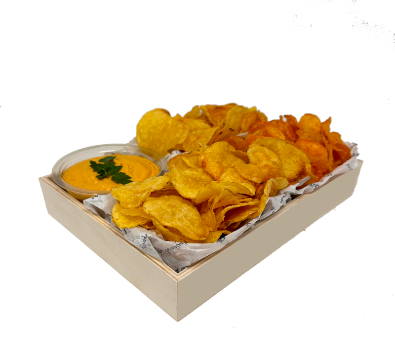 British Crisps with Hummus Platter | Pure, London